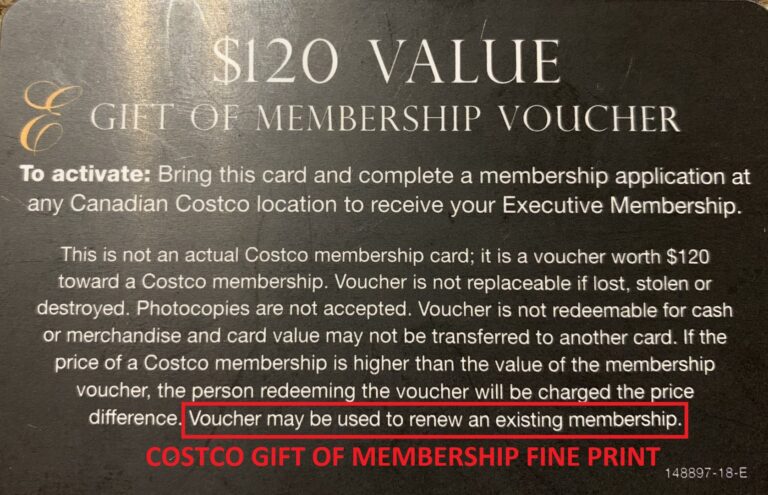 Costco Gift of Membership $25-$50 Online Bonus Includes Membership ...