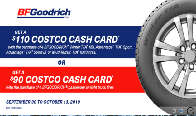 PREVIEW: $110 Rebate on BF Goodrich & Michelin Tires & $100 off Rims ...