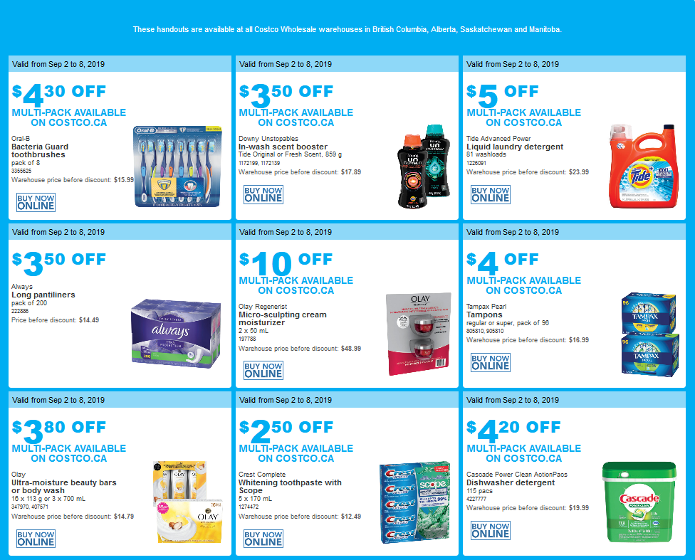 PREVIEW: Costco Flyer for Sep 2-9, 2019 for BC, Alberta, Manitoba ...