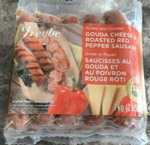 Costco Freybe Turkey and Chicken Gouda Cheese & Roasted Red Pepper ...