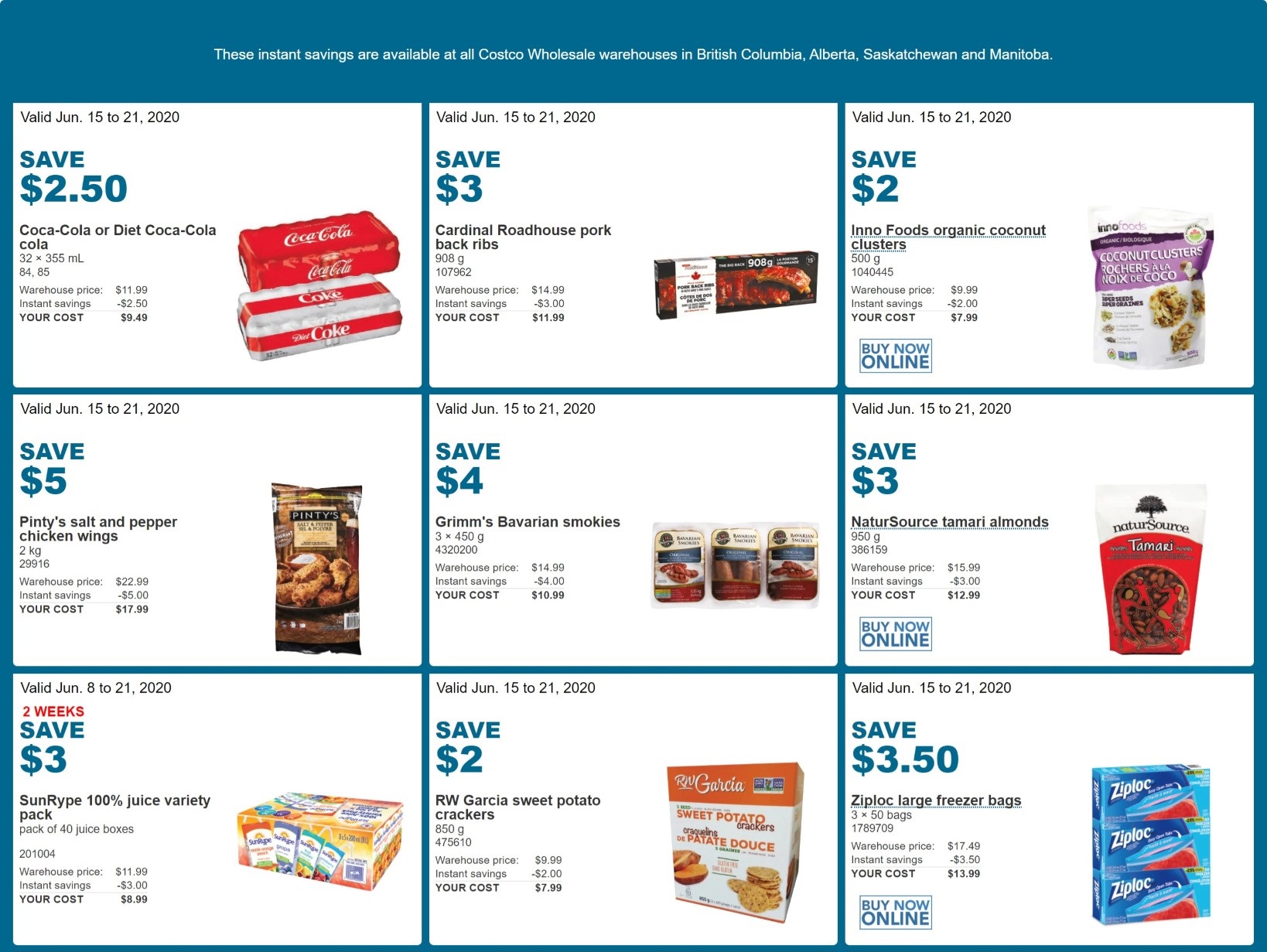 Costco Flyer & Costco Sale Items for Jun 15-21 2020, for BC, AB, SK, MB - Costco West Fan Blog