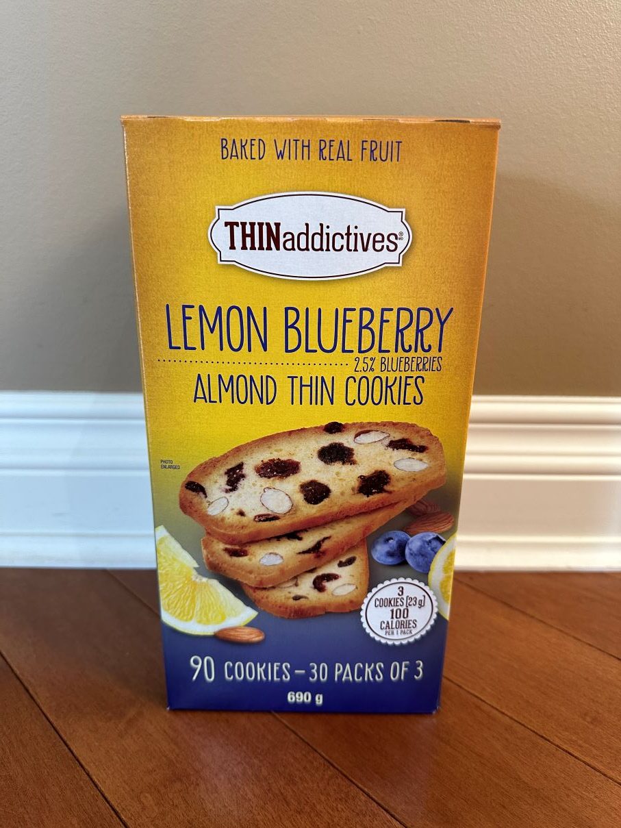 Thinaddictives Lemon Blueberry Thin Cookies Review - Costco West Fan Blog