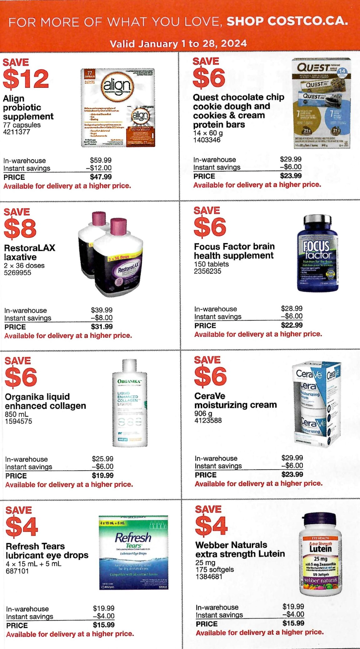 Costco Canada - Flyer for January 1-28 - Costco West Fan Blog