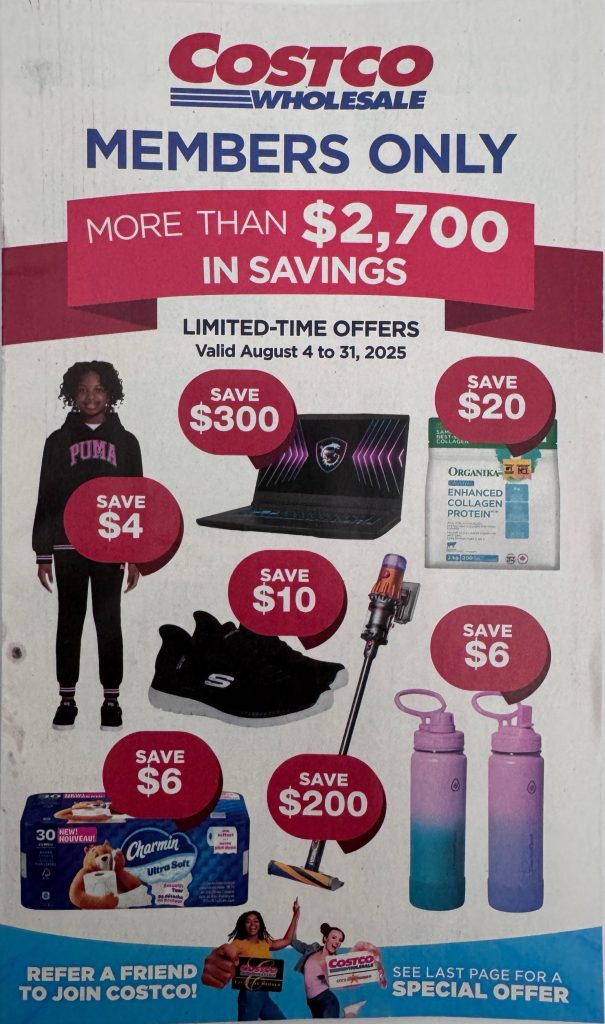 Costco August 4th - 31st flyer sales preview - Costco East Fan Blog
