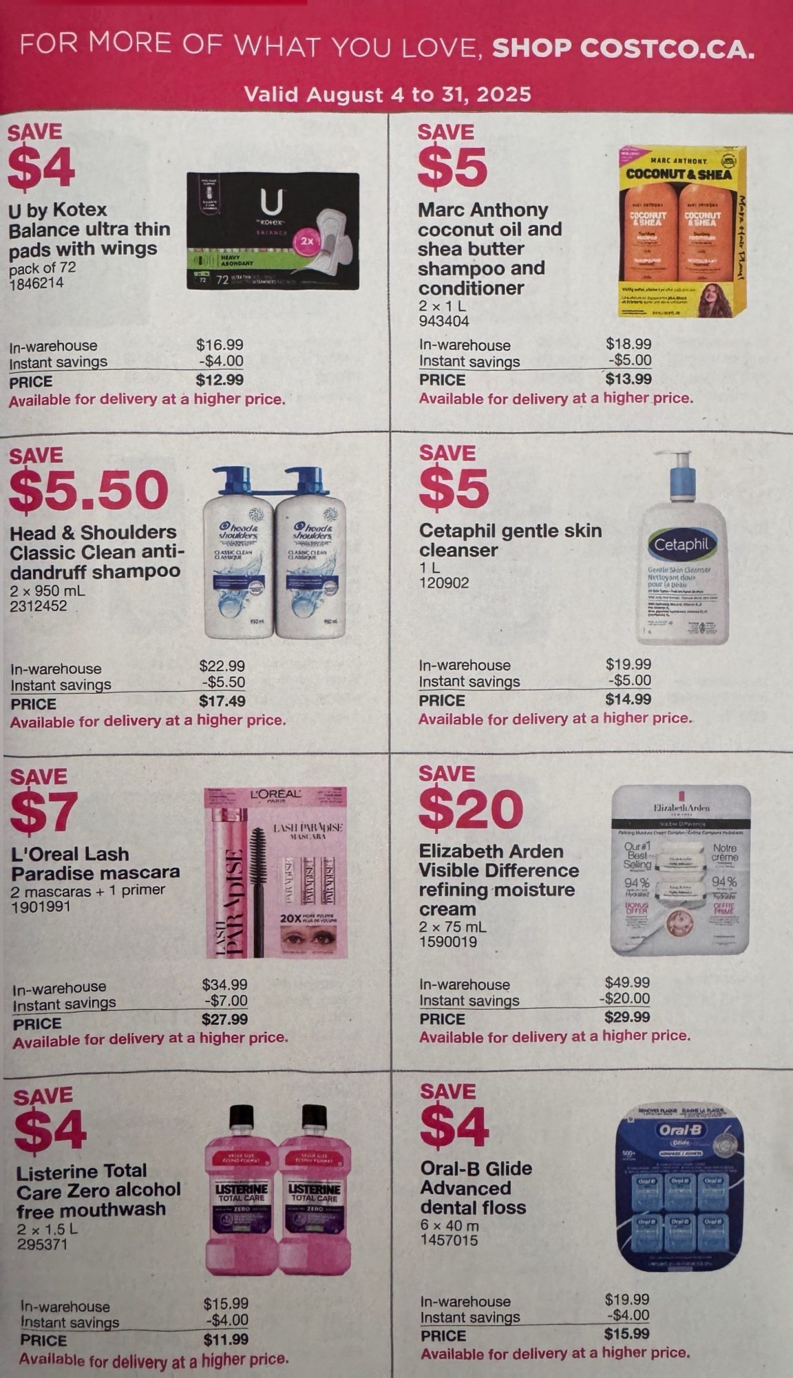 Costco Canada Aug 4-31, 2025 Flyer Preview! - Costco West Fan Blog