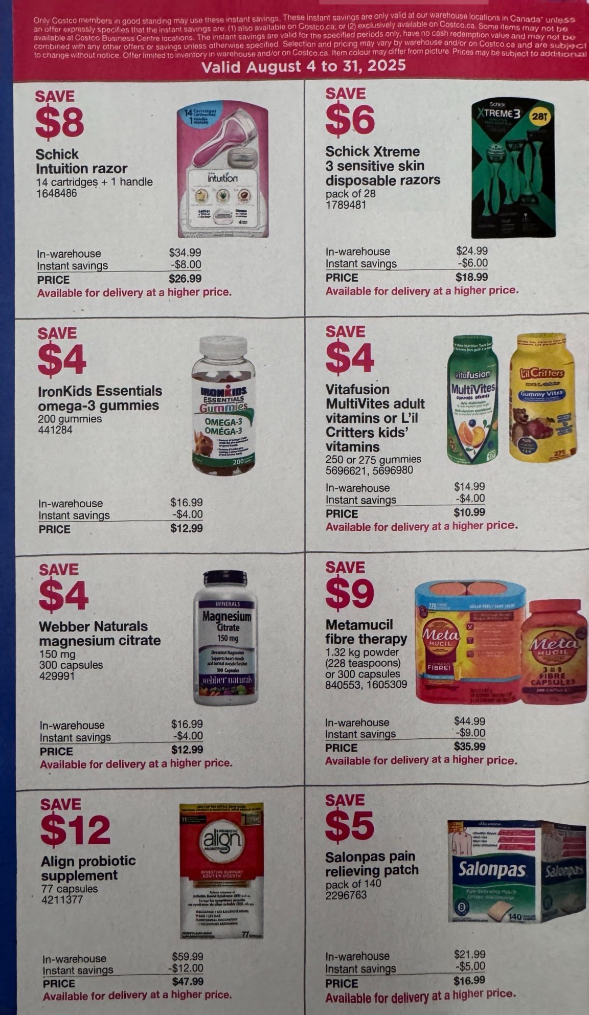 Costco Canada Aug 4-31, 2025 Flyer Preview! - Costco West Fan Blog
