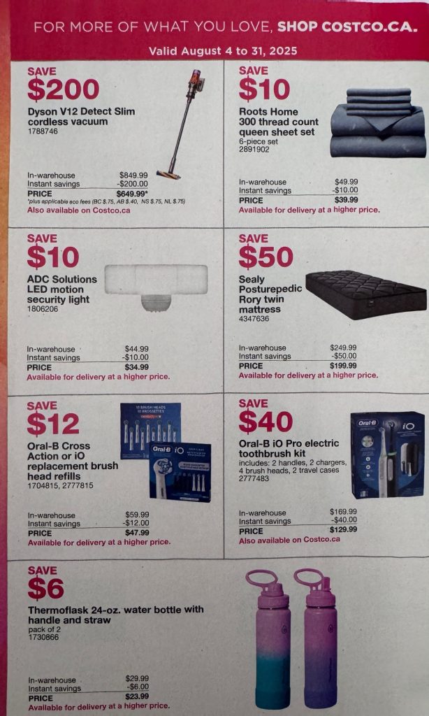 Costco Canada Aug 4-31, 2025 Flyer Preview! - Costco West Fan Blog